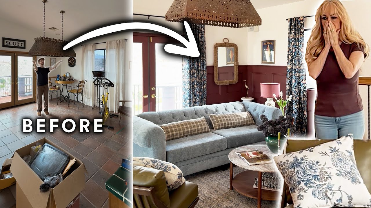 EXTREME Living Room Makeover using ONLY HomeGoods *Budget Friendly*