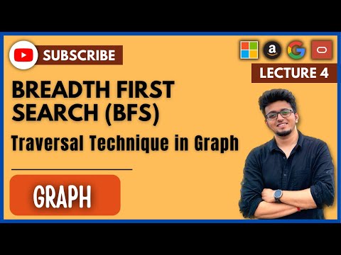 ๐ Graph Tutorial 4: Breadth First Search (BFS) | Connected Graph | Traversal | Data Structures