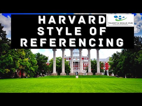 Academic Referencing - How to Reference Harvard Style