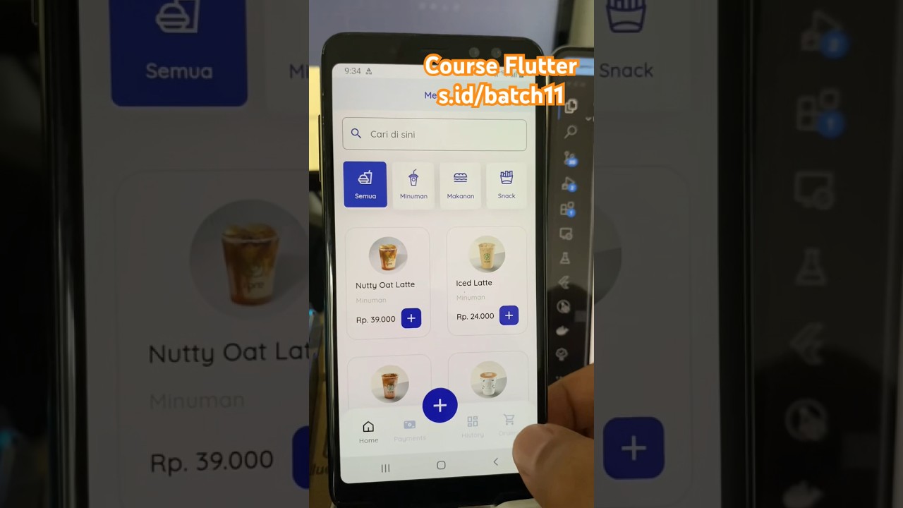 Course flutter POS until print receipt