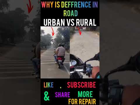 Road Rural Vs Urban
