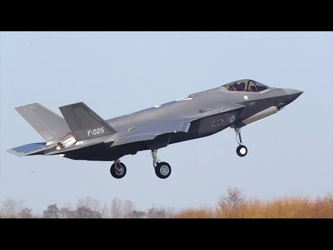 [4K] Delivery Flight NAF25 - Brandnew RNLAF F-35A - Leeuwarden AB