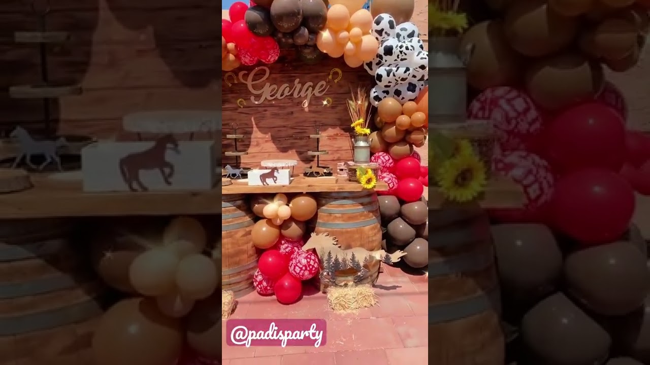 Cowboy party decorations 🐎 #balloon #cowboy #cowboyparty #fiestavaquera #northhollywood #sunvalley