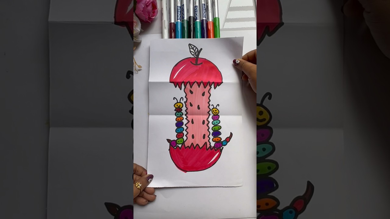 Creative Art Tutorial #shorts #art #youtubeshorts #satisfying #creative #artwork #drawing