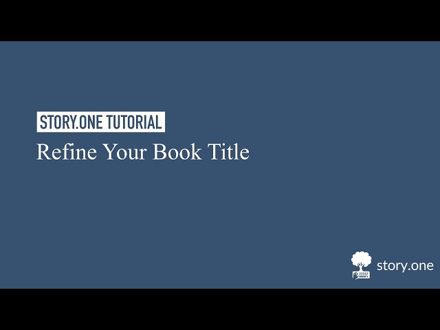 Making the book titles and table of content the best they can be for ...