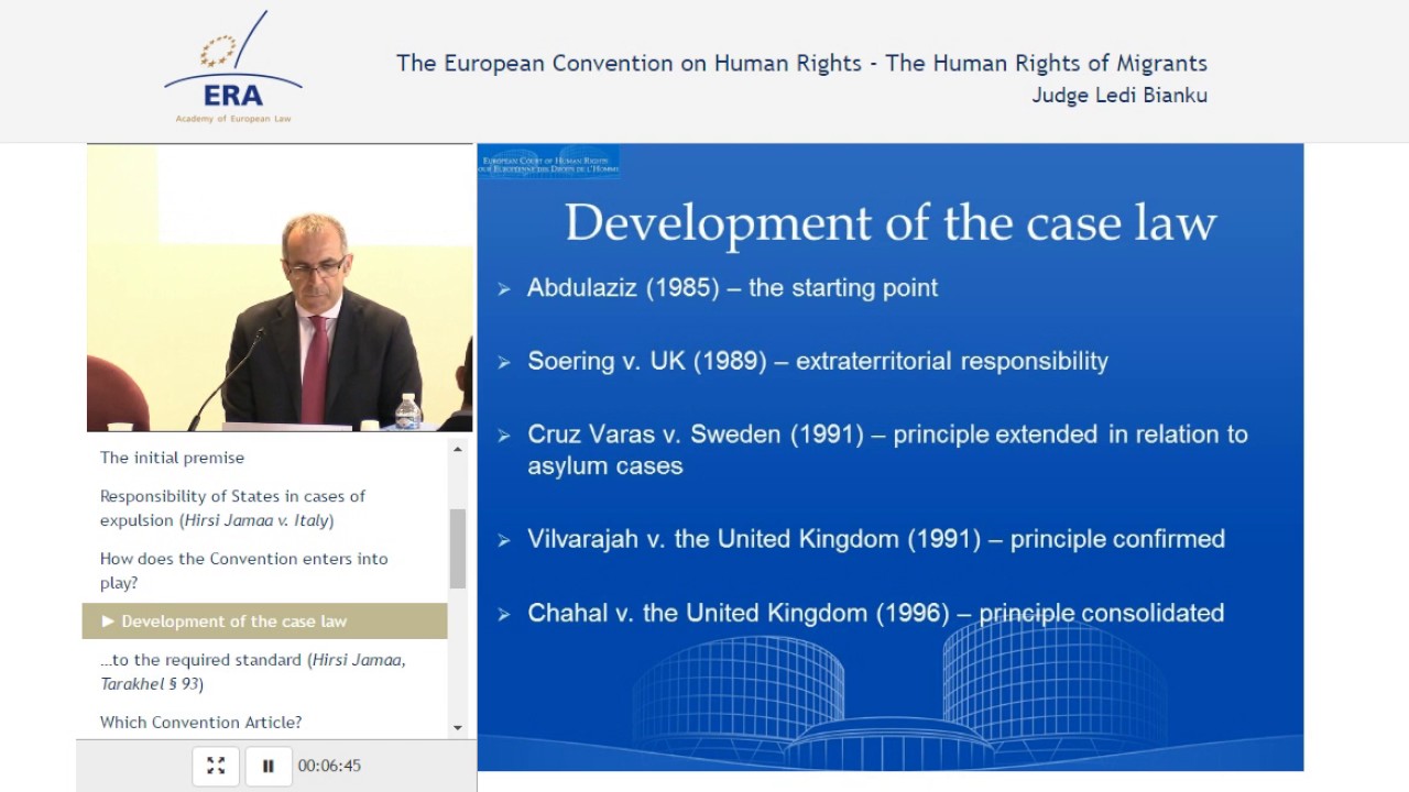 Recent ECtHR case law in asylum law