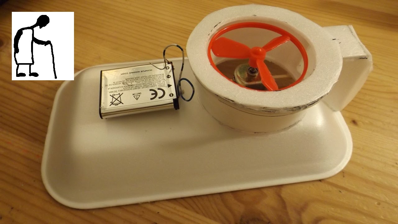 Hovercraft Built from Styrofoam Tray is Cool for When the Internet is ...