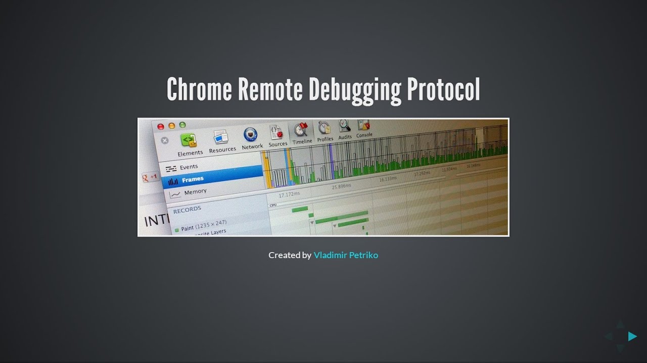 RS#3 - Chrome remote debugging protocol