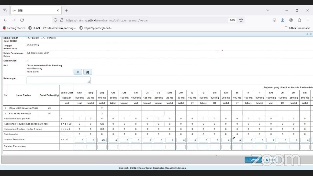 Sosialisasi SOP Desentralisasi Logistik dan Petunjuk teknis pengelolaan logistik program tbc