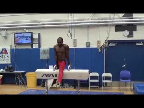 Scissors to handstand on Pommels – Gymnastics Coaching.com