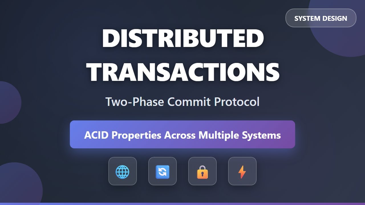 Distributed Transactions Explained: 2PC Protocol & System Design