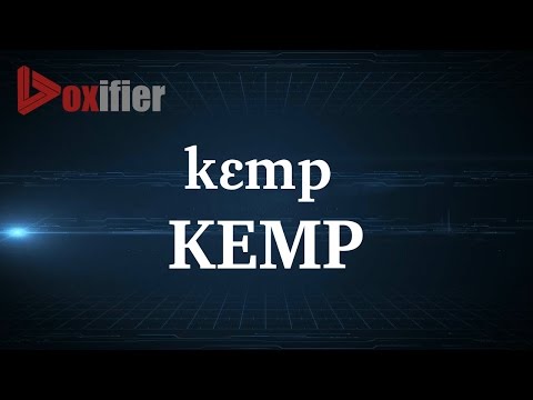 How to Pronunce Kemp in English - Voxifier.com
