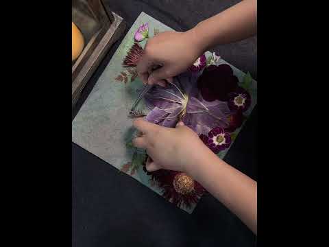Do you like the painting made of flower petals?