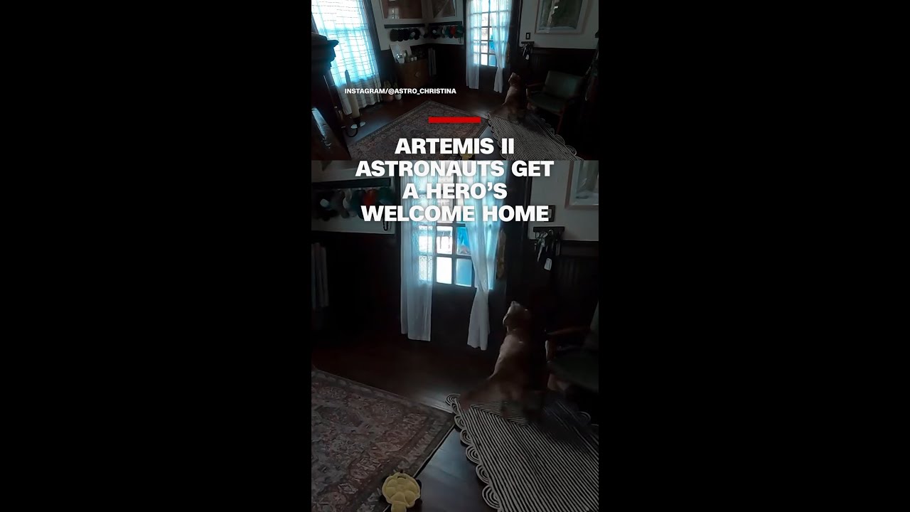Artemis II astronauts get a hero’s welcome home