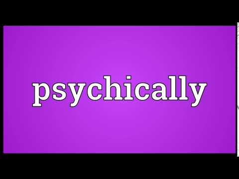 Psychically Meaning | Wordogram