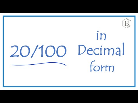 20/100 as a Decimal