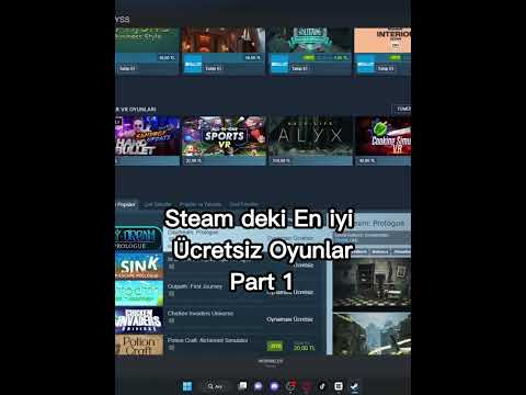 STEAM DEKİ ÜCRETSİZ OYUNLAR #shorts