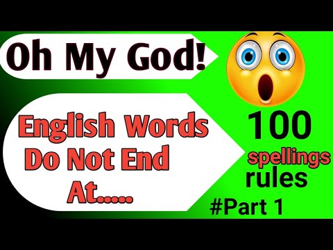 English Words Do Not End At I,U,J//English Words jo Noun fram karte hai/Spelling rules part 1