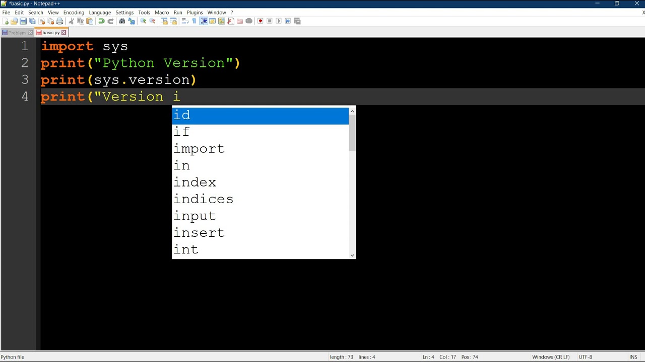 Python program to get the Python version you are using.