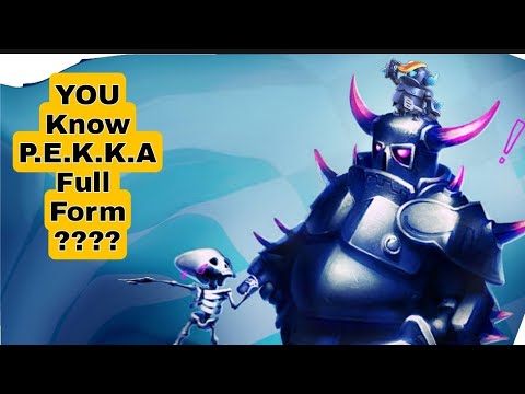 You Know Full form Of P.E.K.K.A ? | PEKKA |
