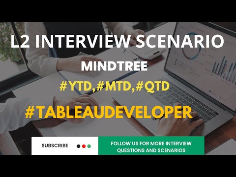 Tableau Interview Scenario | YTD MTD QTD