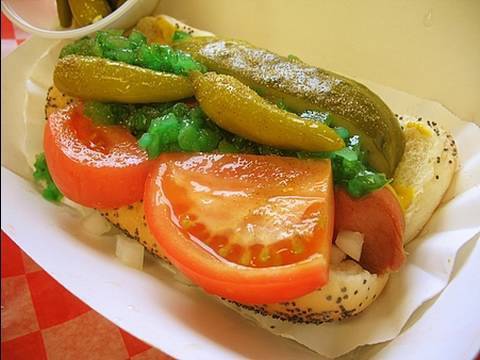 Chicago-style hot dogs | Different Cultures' Same world: Puerto Rico ...