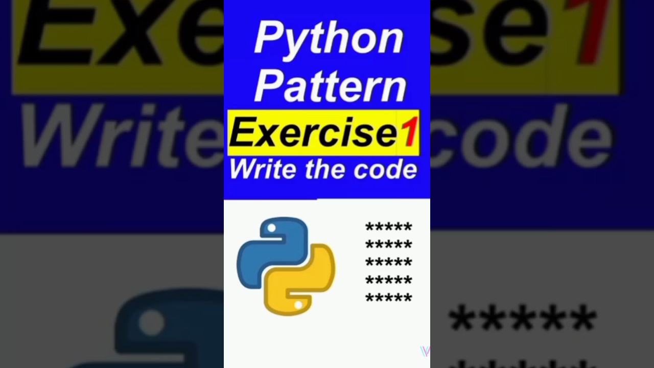 python pattern exarcise 1 with solution #python #solution #pattern #exercise