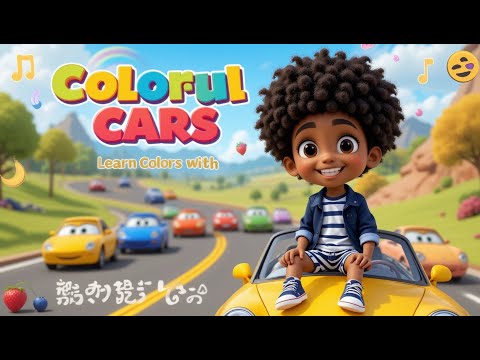 Colorful Cars Song | Learn Colors with Robin | Fun Kids Song in 3D Cartoon Pixar Style