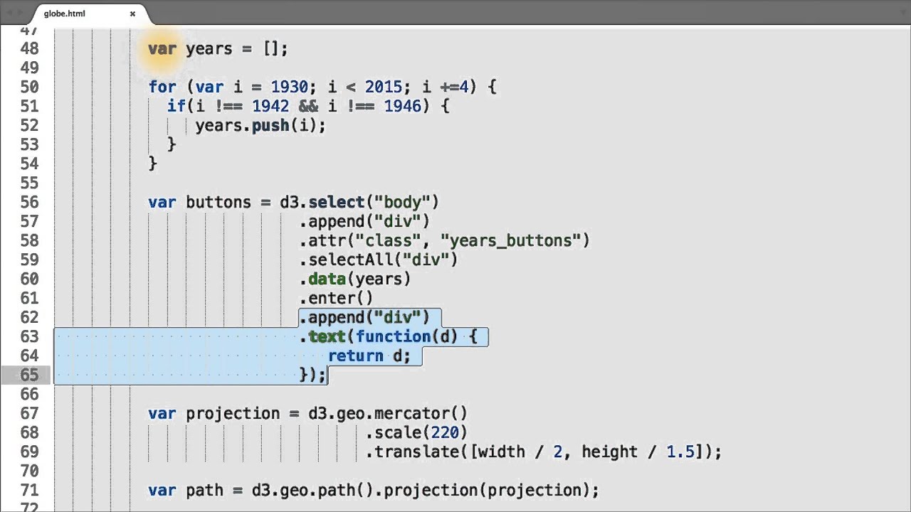 Adding Interactivity - Data Visualization and D3.js