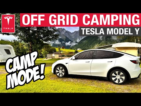 Off Grid Tesla Model Y Camping | Camp Mode Explained