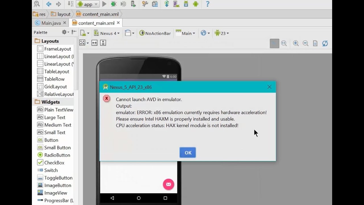 Android studio cannot launch AVD in emulator issue , enabling VT-x