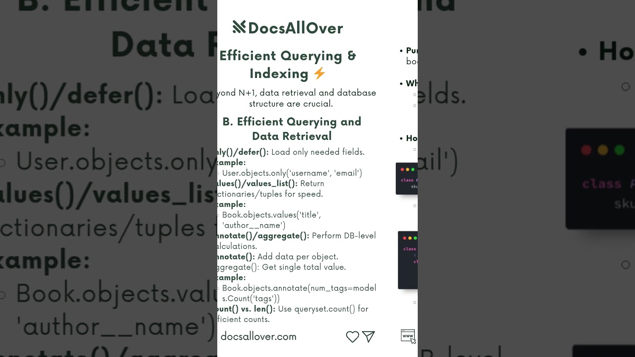 Django Under the Hood: Practical Strategies for Performance Optimization #django #python #webdev