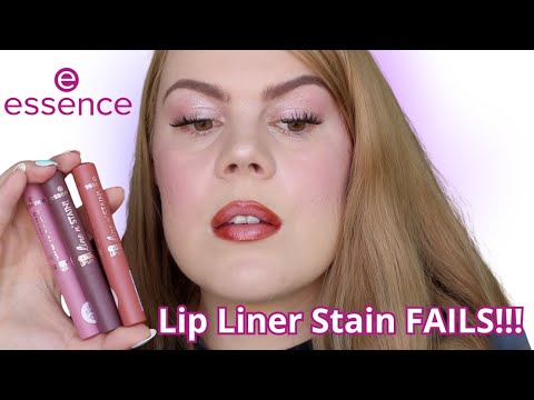 NEW Essence Line n' Stain Tattoo Lip Liner Review, Swatches & Wear Tests! All Shades