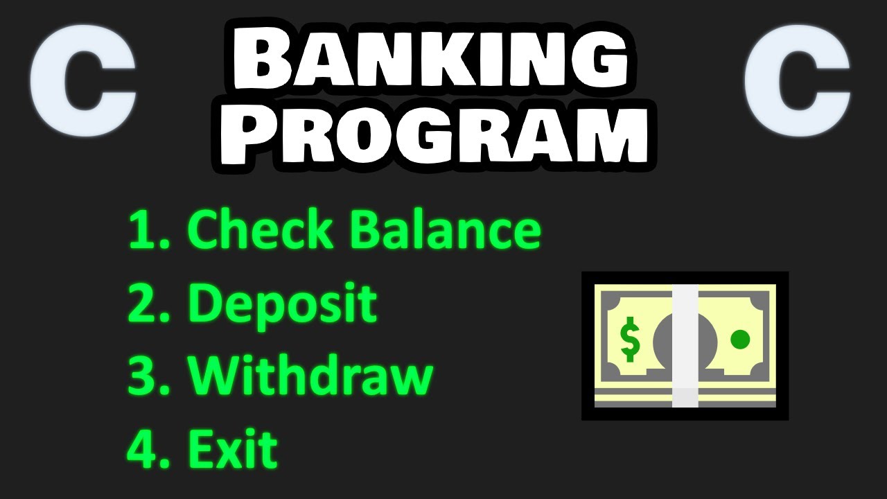 Let's code a BANK PROGRAM with C programming! 💵
