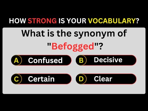 How Strong Is Your Vocabulary? Can You Score 25/25 Synonym Quiz? #challenge 03