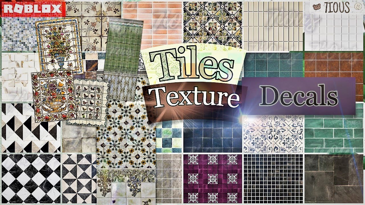 Decals Codes Tiles Textures | Decals Ids | Bloxburg ROBLOX