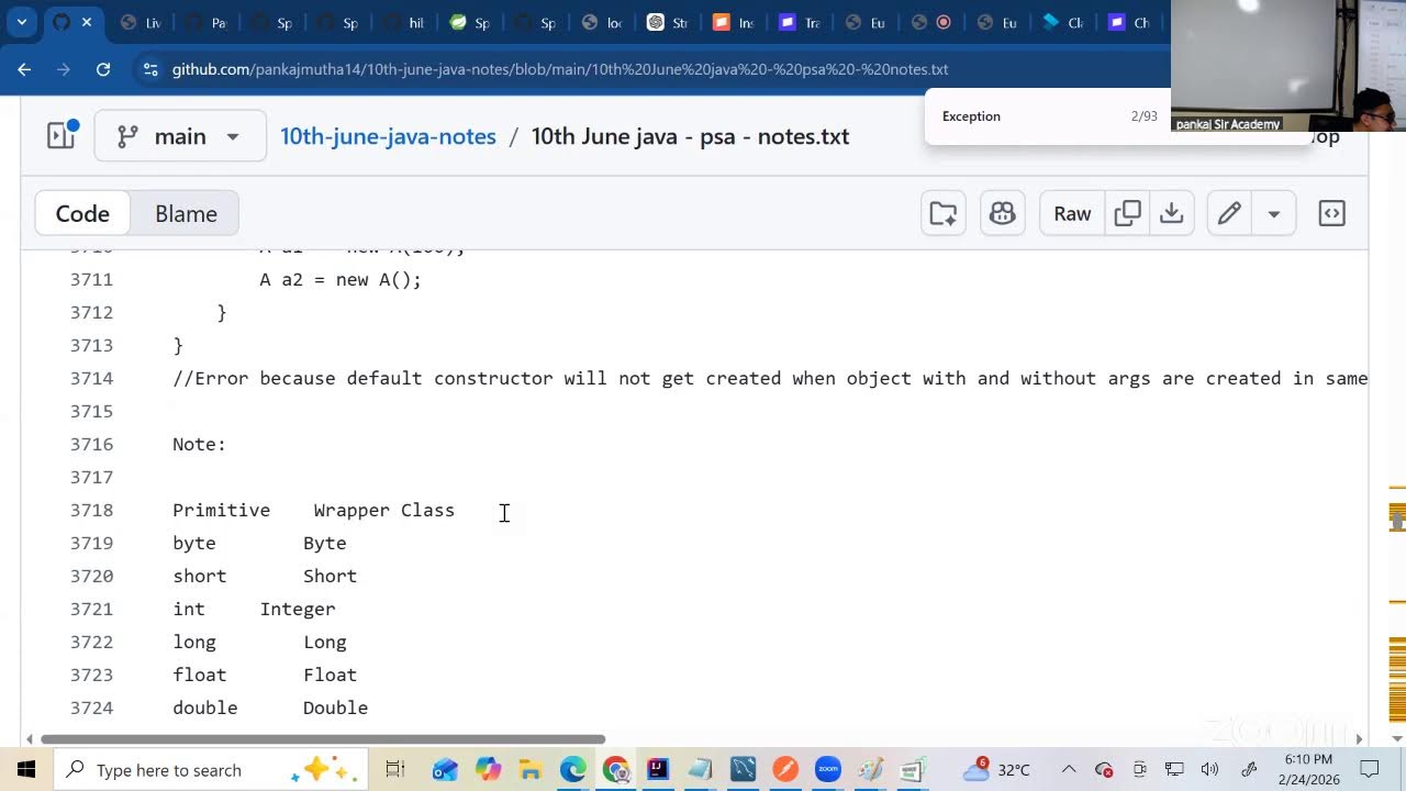 Core Java Session 20 - Jan 15th Batch
