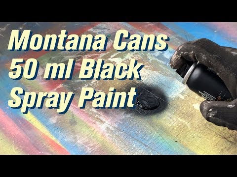 Spray Paint Art - Montana Cans Black 50ml spray paint test