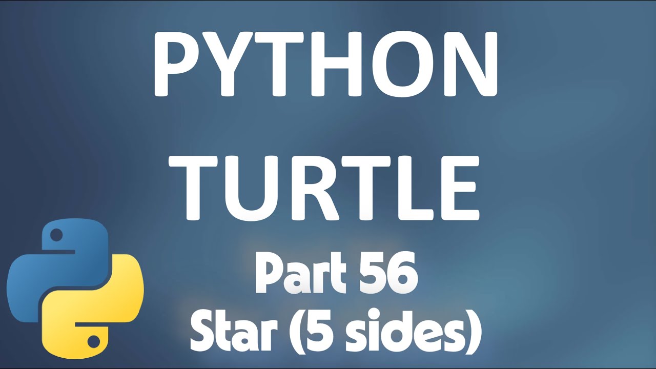 Python Turtle Tutorial | Draw a 5-Sided Star | Python for Beginners