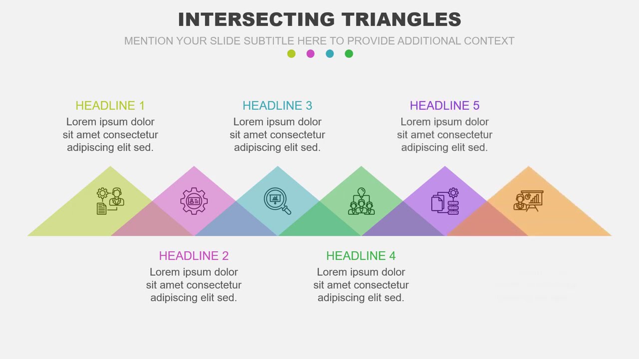 Intersecting Triangles Animated PowerPoint Slides