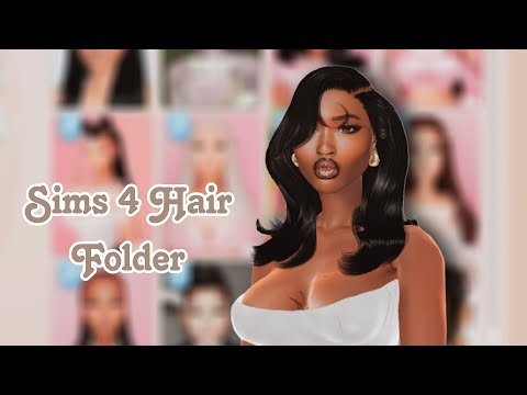 SIMS 4 CC folder HAIR 200+