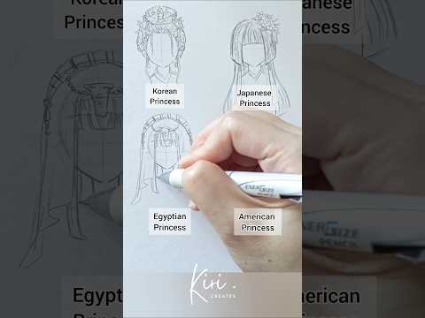 Anime Princess Hair Ideas part 2 | How to draw anime hair #howtodrawanime #animehairstyle