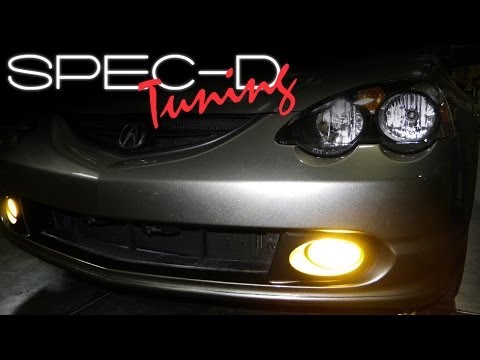 SPECDTUNING INSTALLATION VIDEO: 2002 - 2004 ACURA RSX FOG LIGHTS