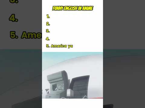 How English sounds in anime. #anime