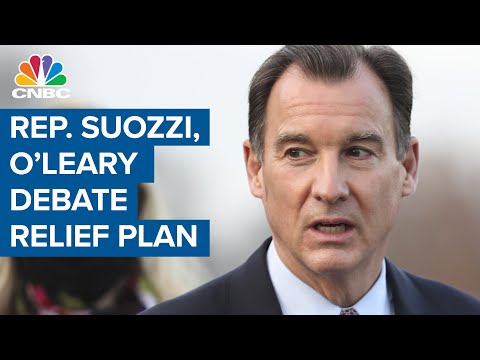 Rep. Tom Suozzi and Kevin O'Leary debate the $1.9 trillion relief plan