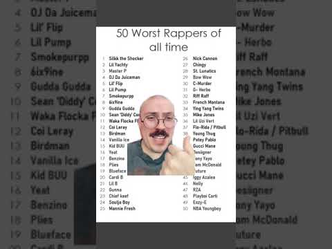 These Are The 50 WORST RAPPERS?! #shorts #rap #reaction