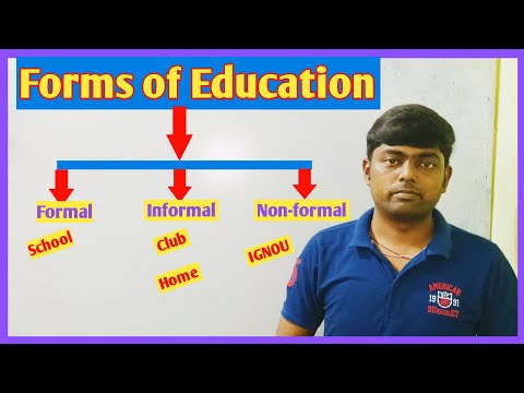 Forms of Education।Formal,Informal and, Non-formal Education।Important for CTET,STET, KVS,NVS,DSSSB