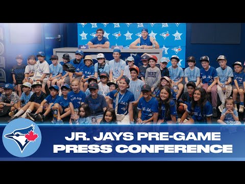 Blue Jays players receive questions from Jr. Jays reporters in CUTEST press conference!