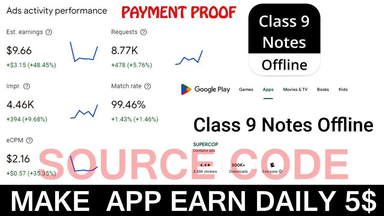 Notes app source code App in Android Studio Java Source Code | Admob Daily Earning 5$