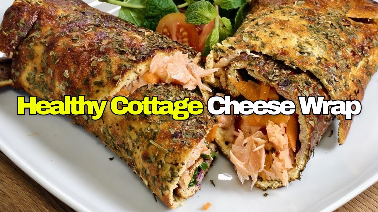 Healthy Cottage Cheese Wrap | High Protein Low Carb Meal